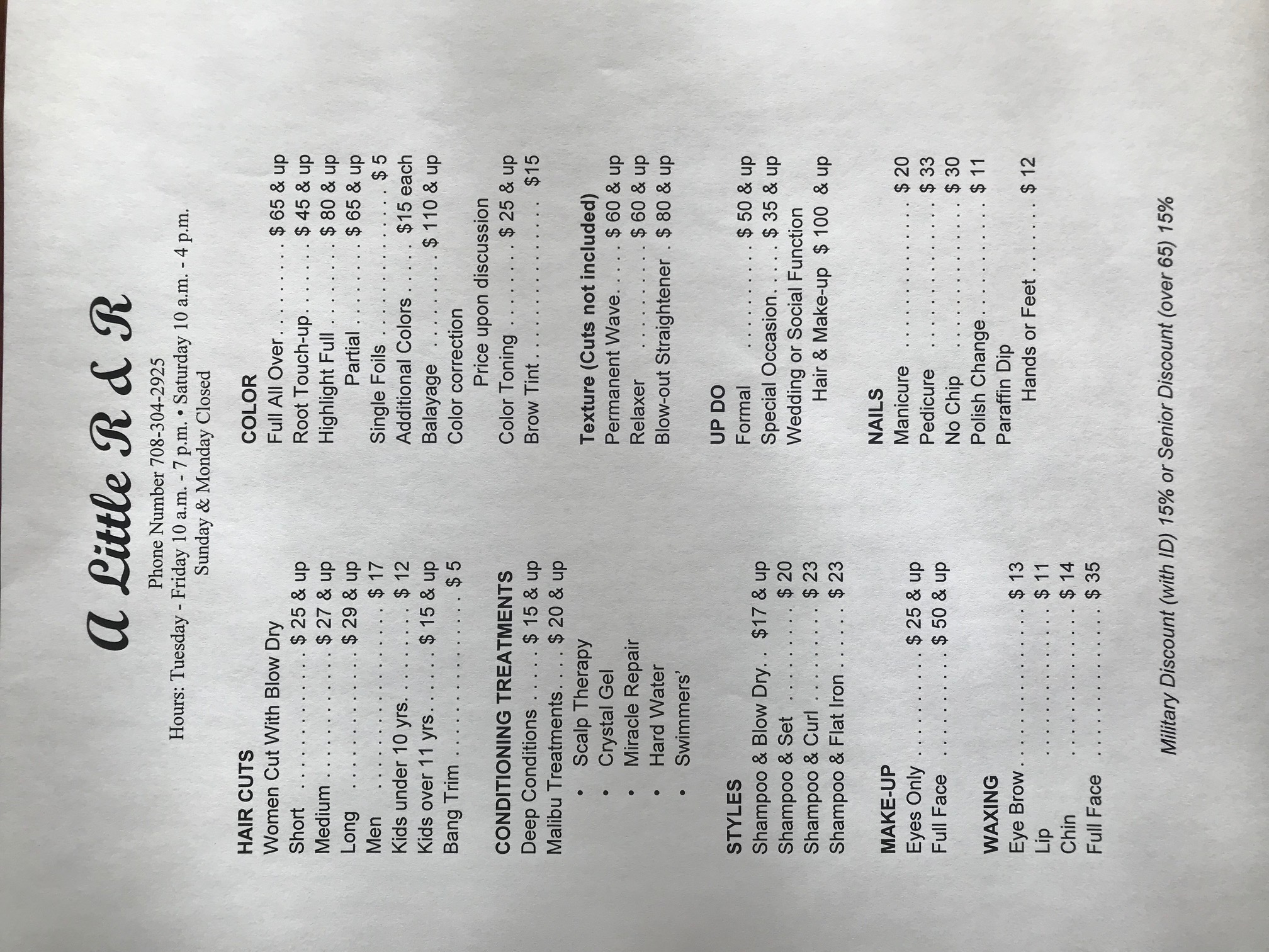 A Little R & R - Crete, IL